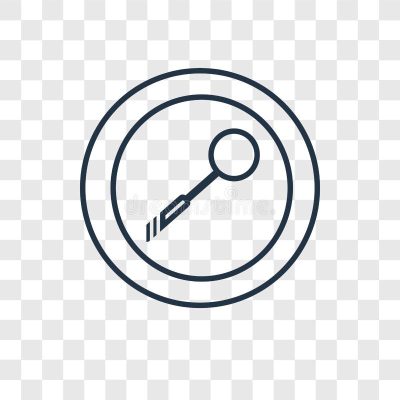 Search Concept Vector Linear Icon Isolated on Transparent Background ...