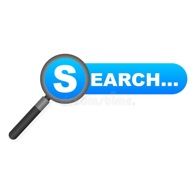 Search and Cursor.search Bar. Vector Illustration Stock Vector ...
