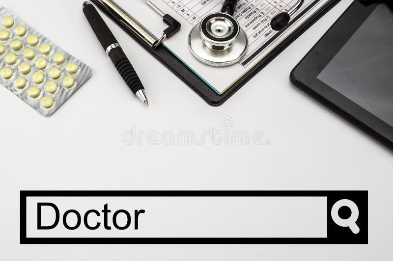 Search in the Doctor`s Network Stock Image - Image of doctors ...
