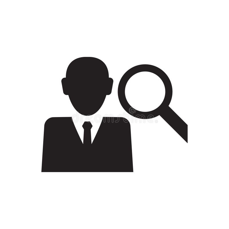 Search employee icon stock vector. Illustration of people - 355246478