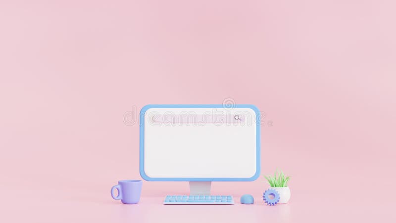 Search Engine Bar on a Computer Screen. Web Search on the Internet ...