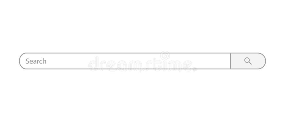 Search Engine Bar Icon Vector of Streaming Video App Stock Vector ...