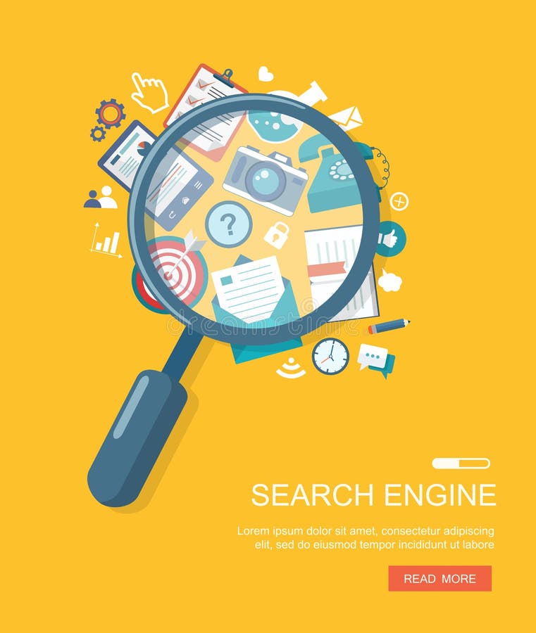 Online Search Doodle Concept Stock Vector - Illustration of marketing ...