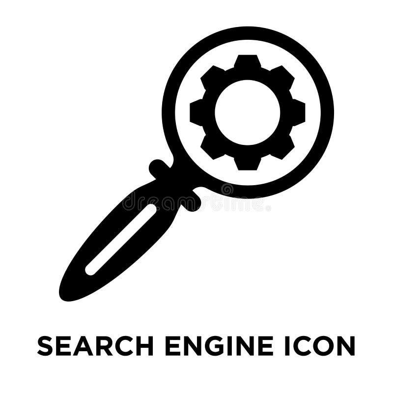 Search Engine Icon Vector Isolated on White Background, Logo Con Stock ...