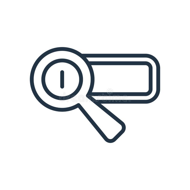 Search Engine Icon Vector Isolated on White Background, Search Engine ...