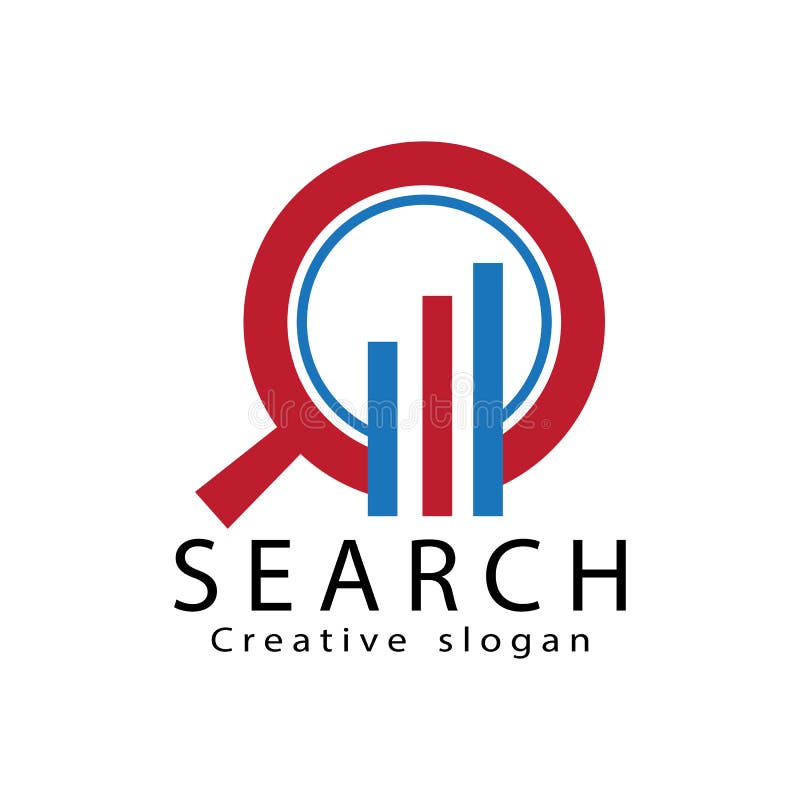 Search Engine Logo Vector Flat Design Stock Vector - Illustration of ...