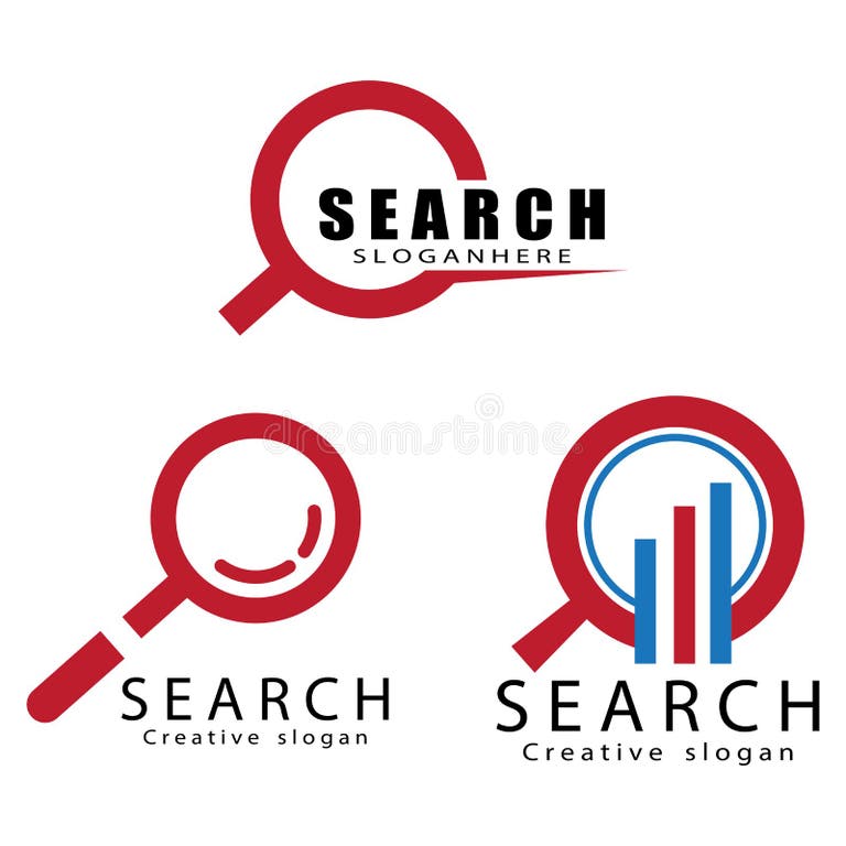 Search Engine Logo Vector Flat Design Stock Vector - Illustration of ...