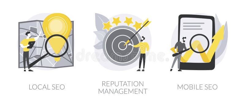Search Engine Marketing Abstract Concept Vector Illustrations. Stock ...