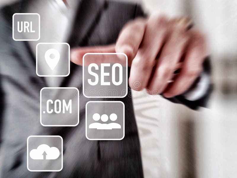 Search Engine Optimisation Zoom Focus Effect Stock Image - Image of ...