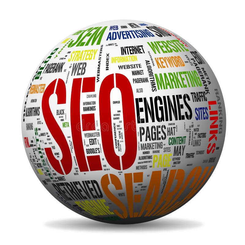 Search engine optimization stock illustration. Illustration of ...