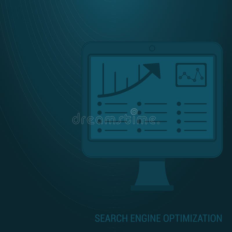SEO Optimization Background with Doodle Icons Stock Vector ...