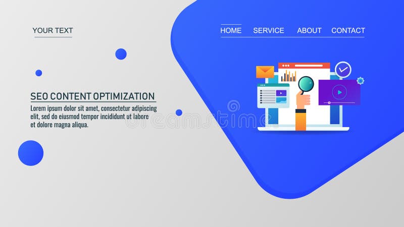 Search Engine Optimization, Content Marketing for Websites, Vector Web ...