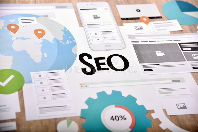 Search Engine Optimization. Stock Image - Image of media, cloud: 183653687