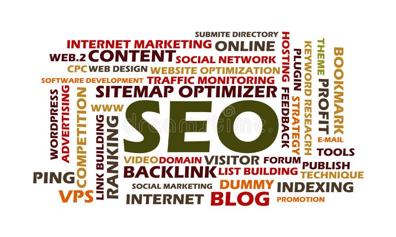 Search Engine Optimization stock vector. Illustration of network ...