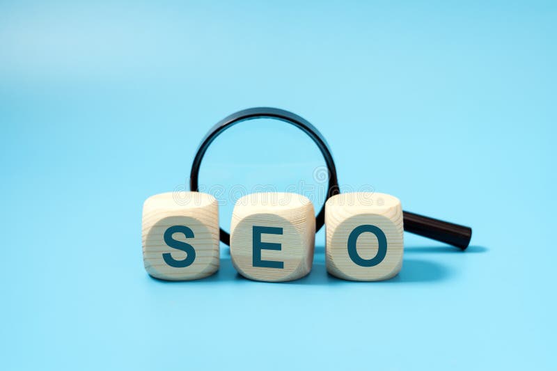 Search Engine Optimization, SEO Text Wooden Cube Blocks with a ...