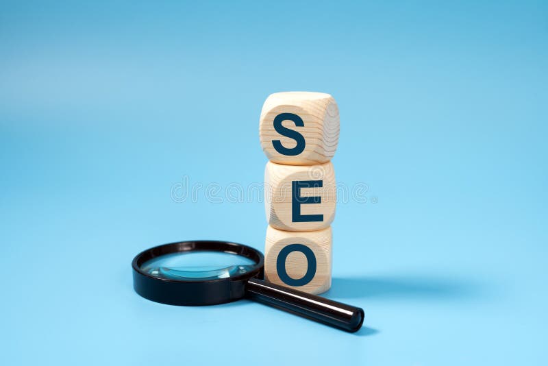 Search Engine Optimization, SEO Text Wooden Cube Blocks with a ...