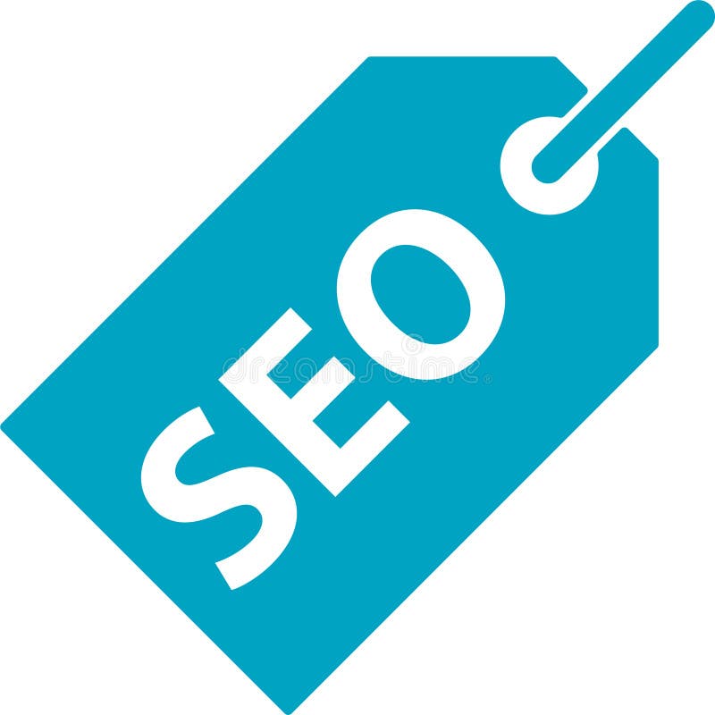 Search Engine Optimization Tag Icon Stock Vector - Illustration of ...