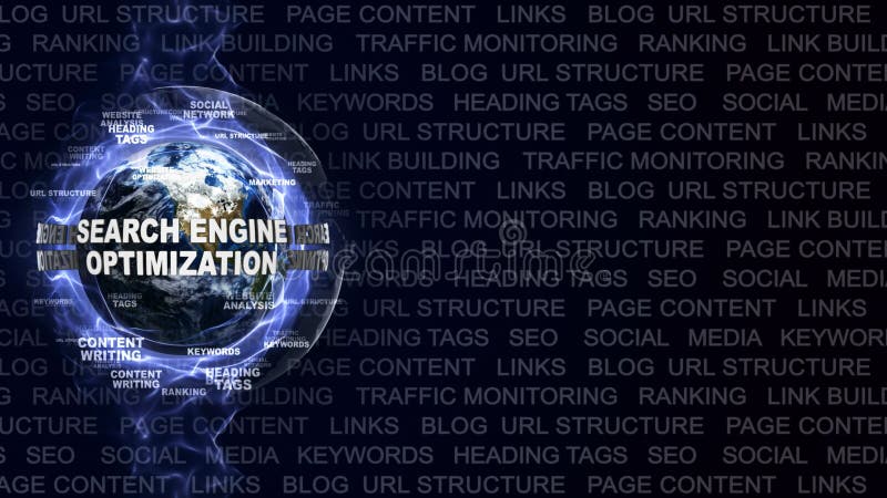 SEARCH ENGINE OPTIMIZATION Text Around the World, Computer Graphics ...