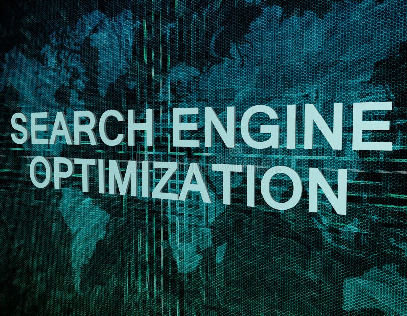 Search Engine Optimization stock illustration. Illustration of site ...