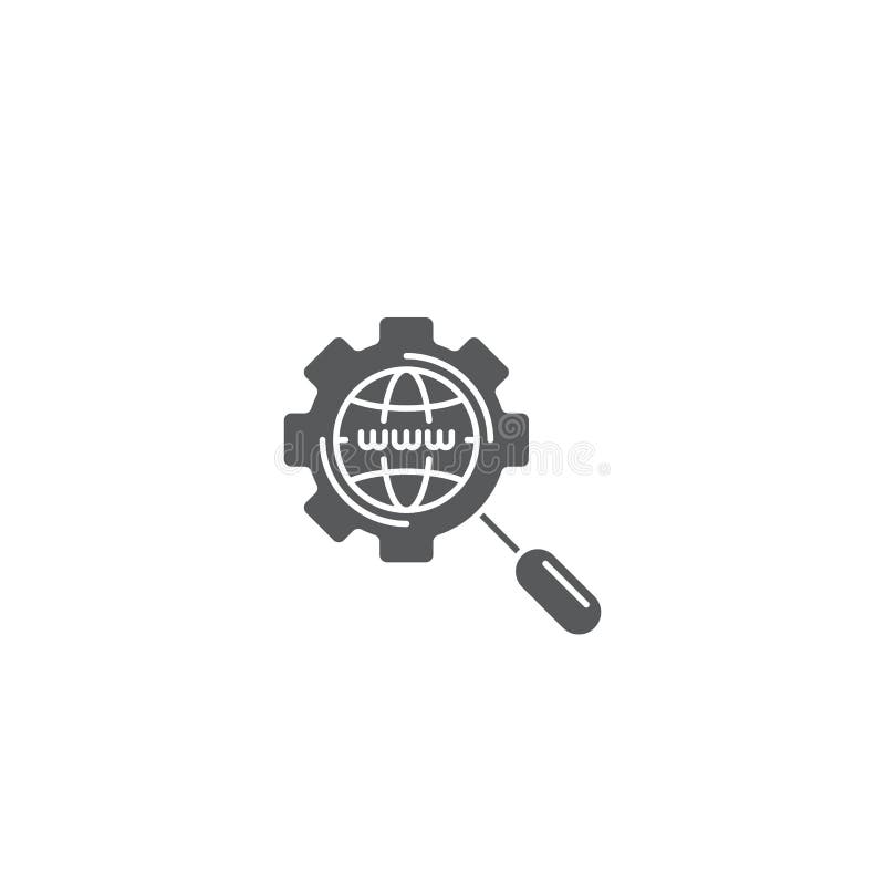 Search Engine Optimization Vector Icon Symbol Isolated on White ...