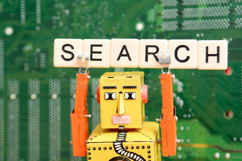 Search Engine Robot is Looking for the Best Online Website Metaphor ...