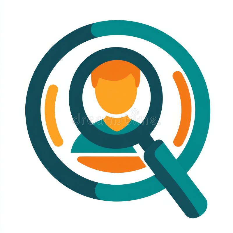 A Search Engine S Interface Featuring a User Profile and a Magnifying ...