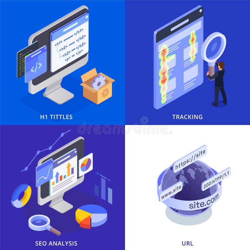 Search Engine Square Compositions Stock Illustration - Illustration of ...