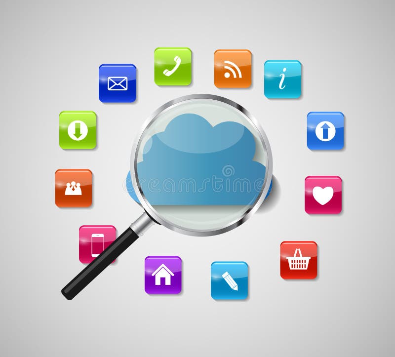 Search Engines Optimization Concept Vector Illustration Stock Vector ... Search Engines Optimization Concept Vector Illustration Stock Vector ...