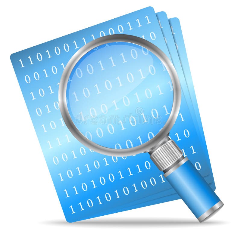 Search File Icon Vector Sign and Symbol Isolated on White Background ...