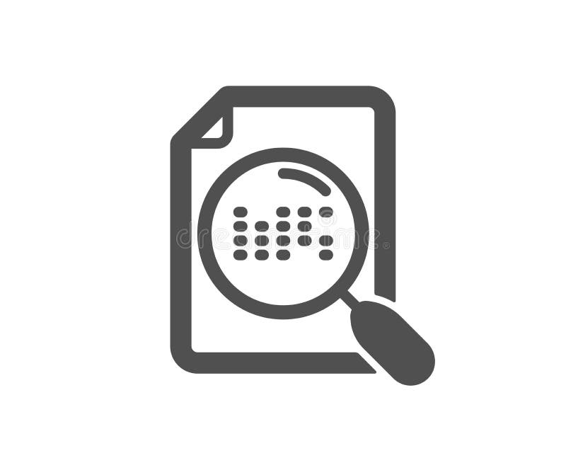 Search File Icon. Find Document Sign. Vector Stock Vector ...