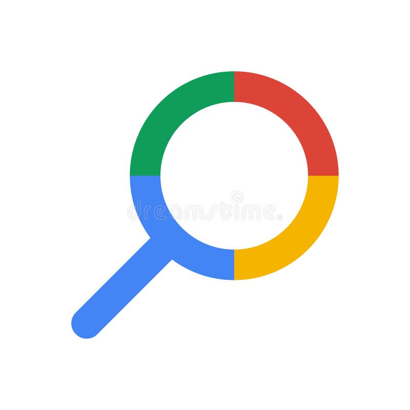 Search Find Colored Icon. Colored Vector Illustration. Flat Vector ...