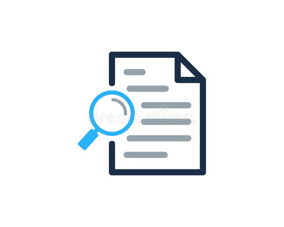 Search Find Document Icon Logo Design Element Stock Vector ...