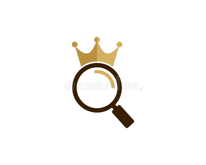 Search Find King Icon Logo Design Element Stock Vector - Illustration ...