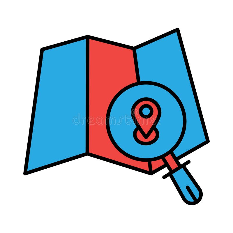 Search, Find, Location, Magnifying Glass, Pin, Location Find Icon Stock ...