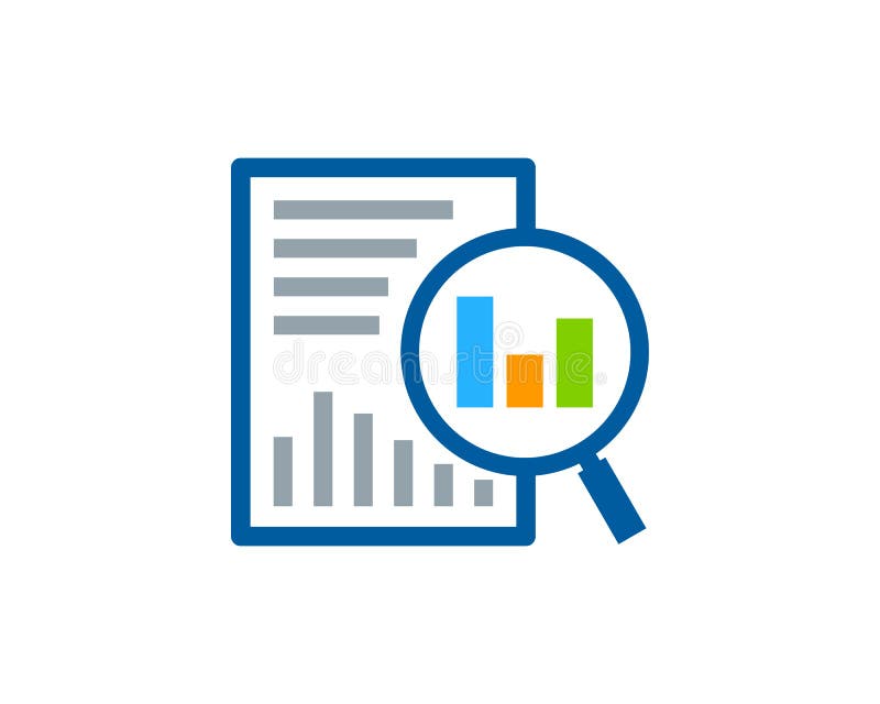 Search Find Report Icon Logo Design Element Stock Vector - Illustration ...