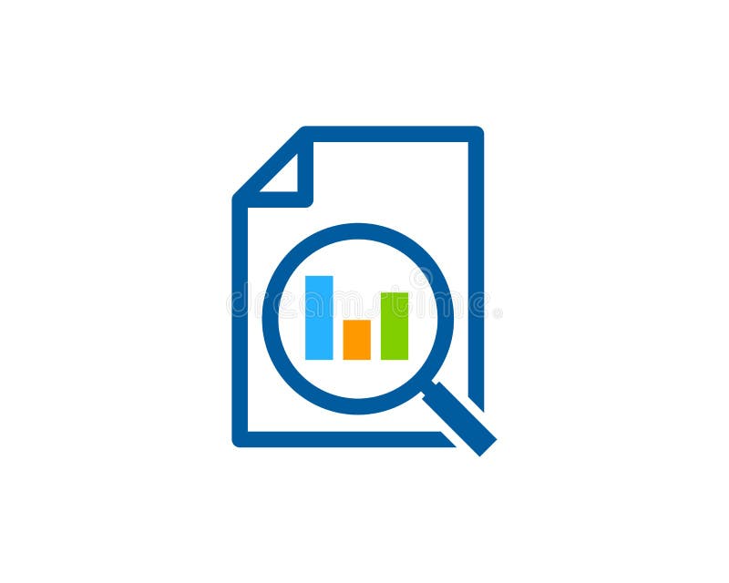 Search Find Report Icon Logo Design Element Stock Vector - Illustration ...
