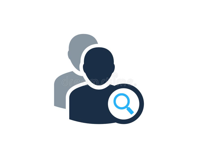 Search Find User Icon Logo Design Element Stock Vector - Illustration ...