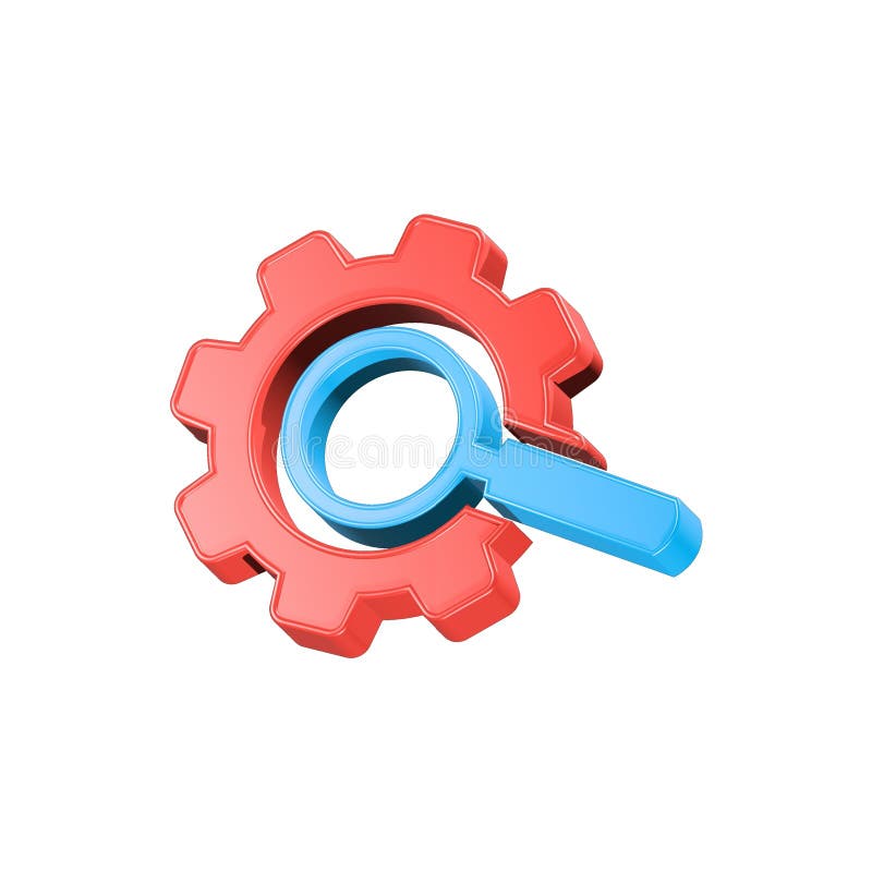 Search fix problem 3d icon stock illustration. Illustration of symbol ...