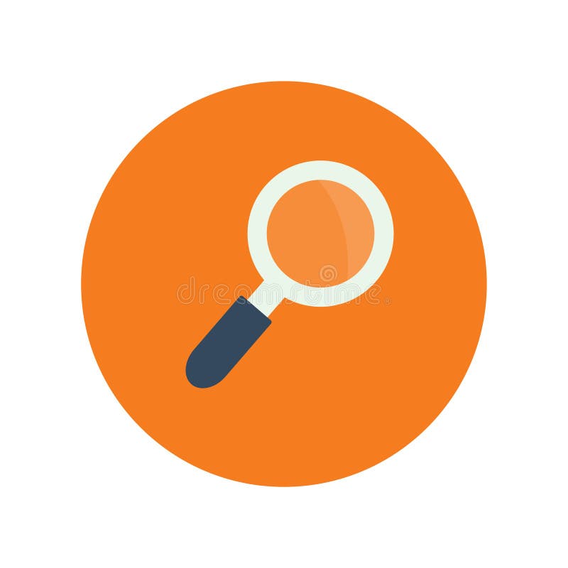 SEARCH FLAT ICON Flat Icon Vector Stock Vector - Illustration of logo ...