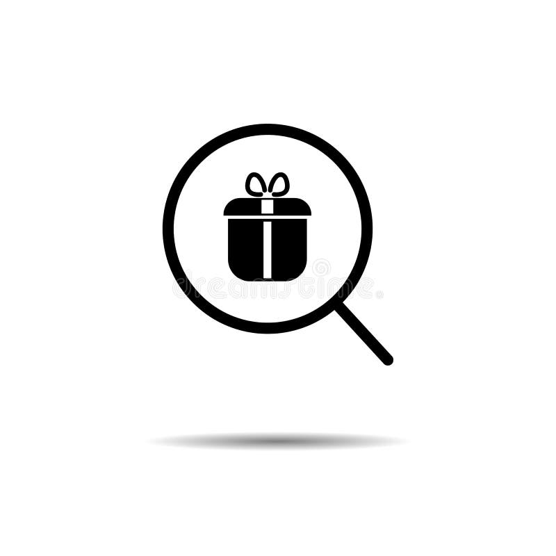 Search for a Gift. Surprise Search Concept Stock Illustration ...