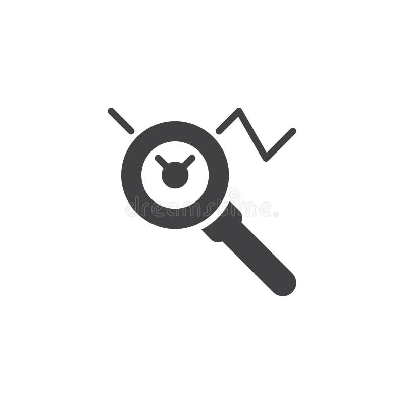 Search graph vector icon stock vector. Illustration of business - 123445767