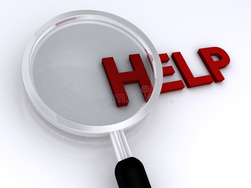 Find What You Need Magnifying Glass Searching for Information Stock ...