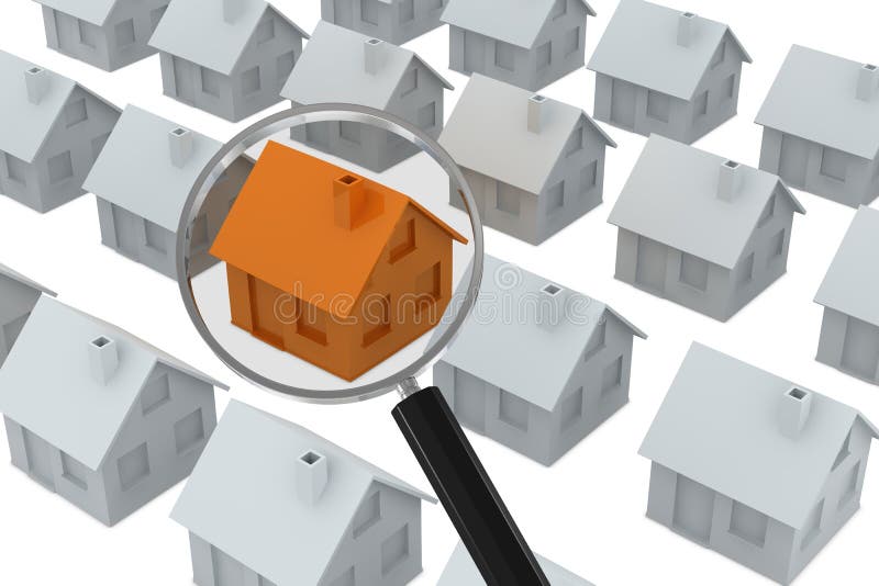 House Search stock illustration. Illustration of estate - 22743979