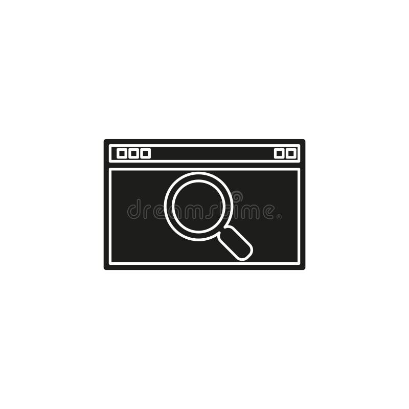 Search Html Icon, Internet Search Icon, Search Engine Stock ...