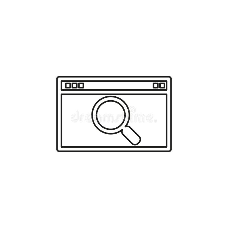 Search Html Icon. Internet Search Concept Symbol Design, Search Stock ...