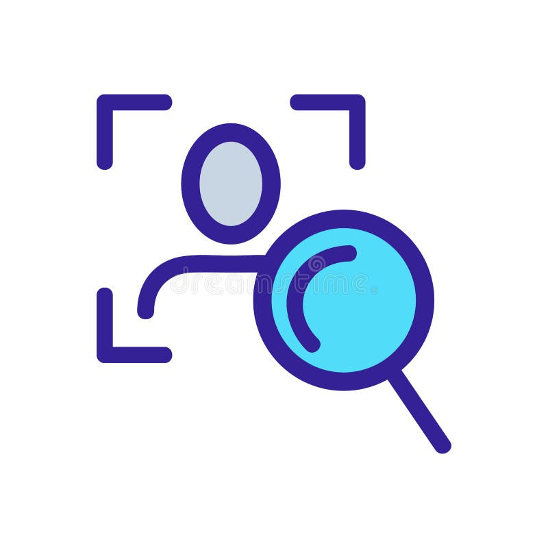 Search for Human Vector Icon. Isolated Contour Symbol Illustration ...