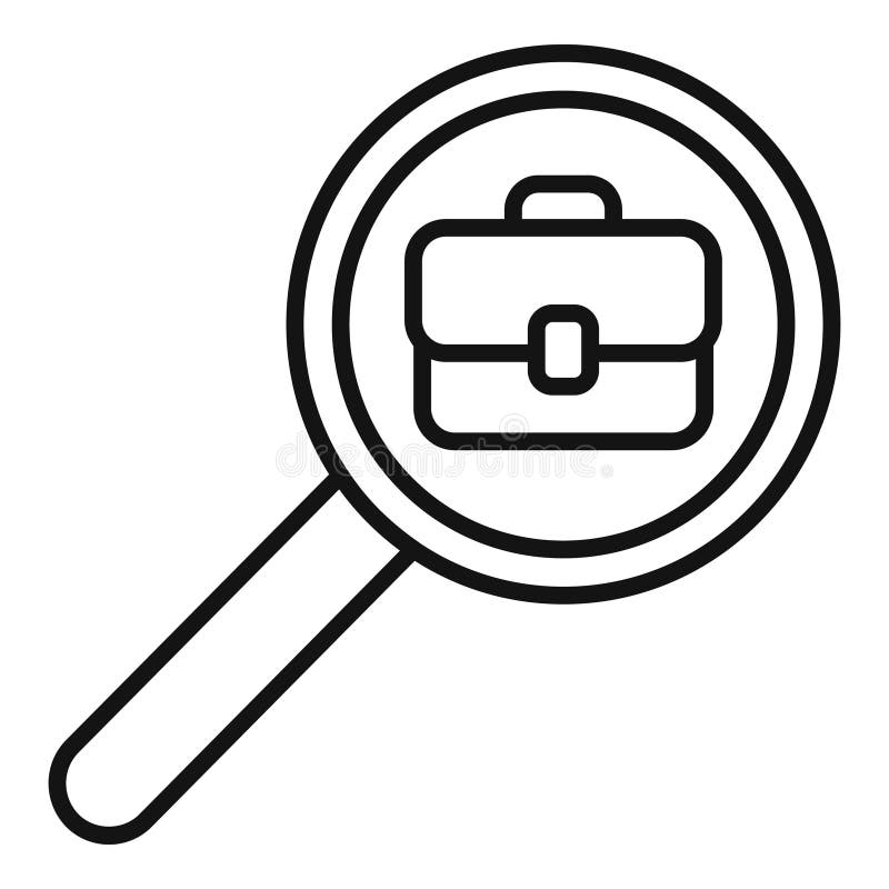 Search Hunting Boss Icon Outline Vector. Discovery Work Stock ...