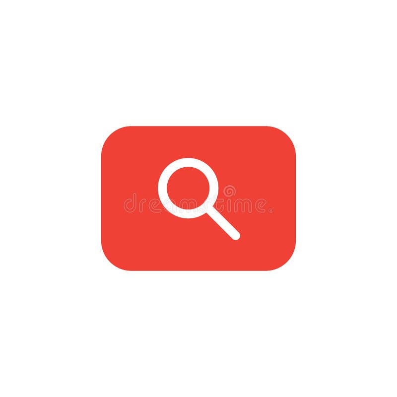 Search Icon As UI Design Element. Simple Vector Illustration. Stock ...