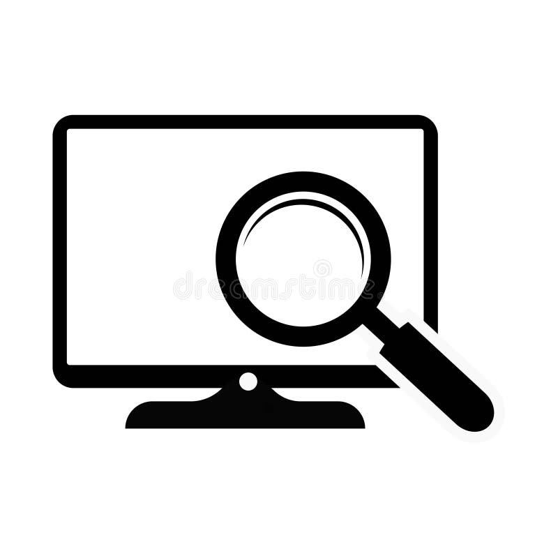 Search Icon. Browser Icon. Webpage Icon Internet Icon with Search Sign ...