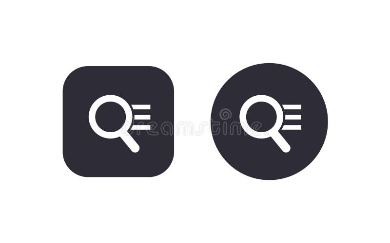 Search Icon Button Vector Illustration Scalable Vector Design Stock ...